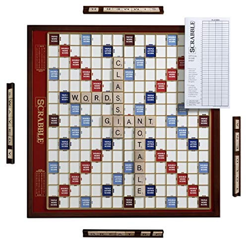 Scrabble giant Deluxe Edition with Rotating Wooden Board | Walmart Canada