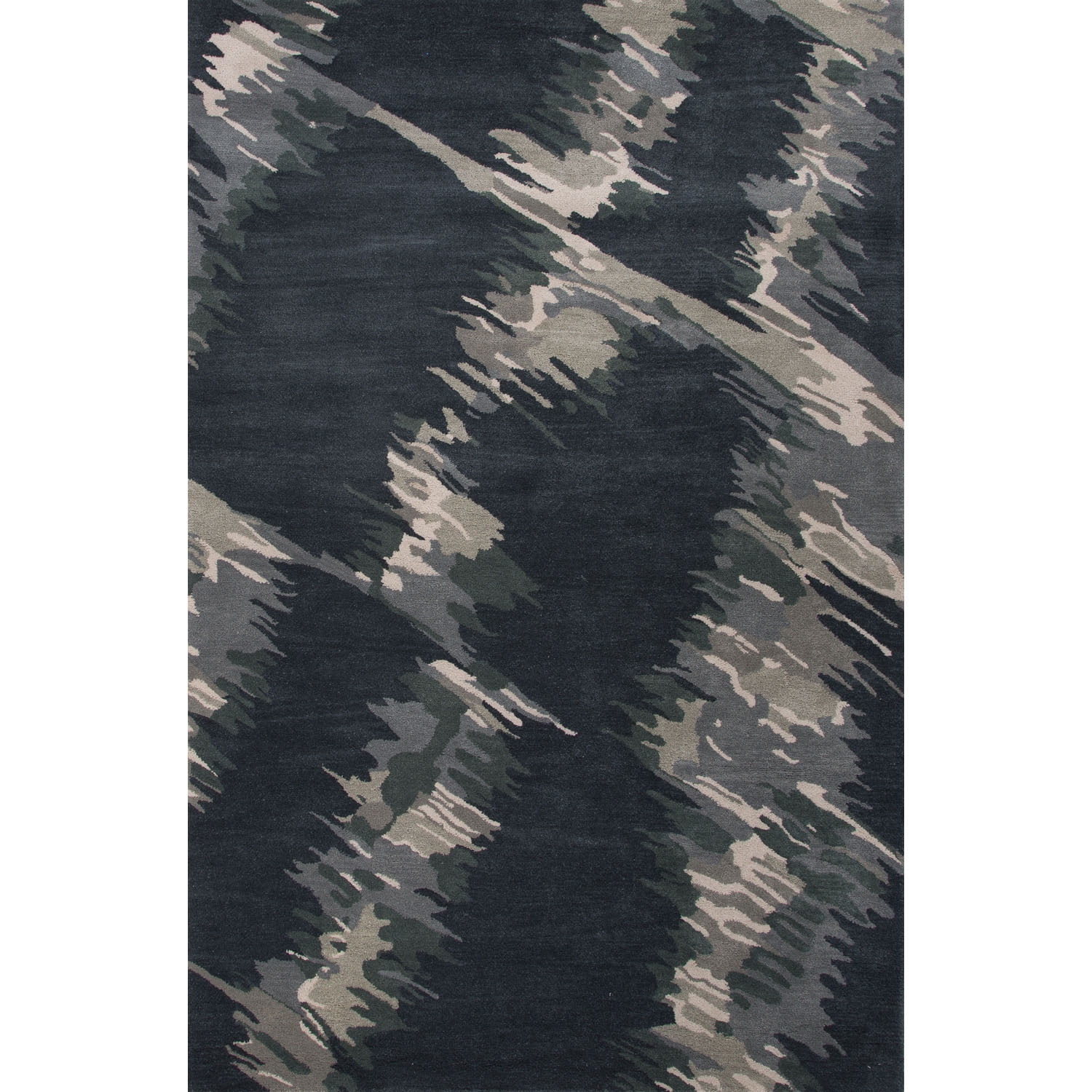 Royal Rugs En Casa Black Abstract Area Rug - Walmart.com