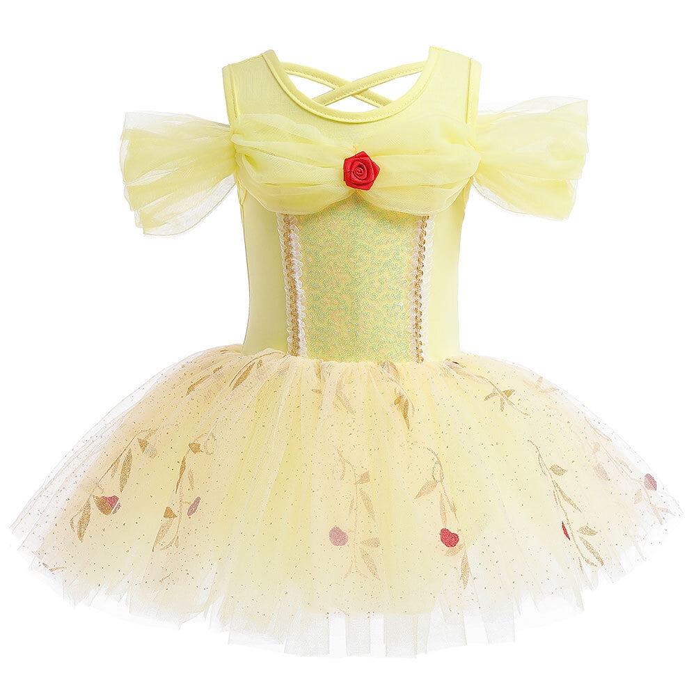 Girls Ballet Leotards Tutu Princess Dress Ballerina Outfits Party Tulle ...