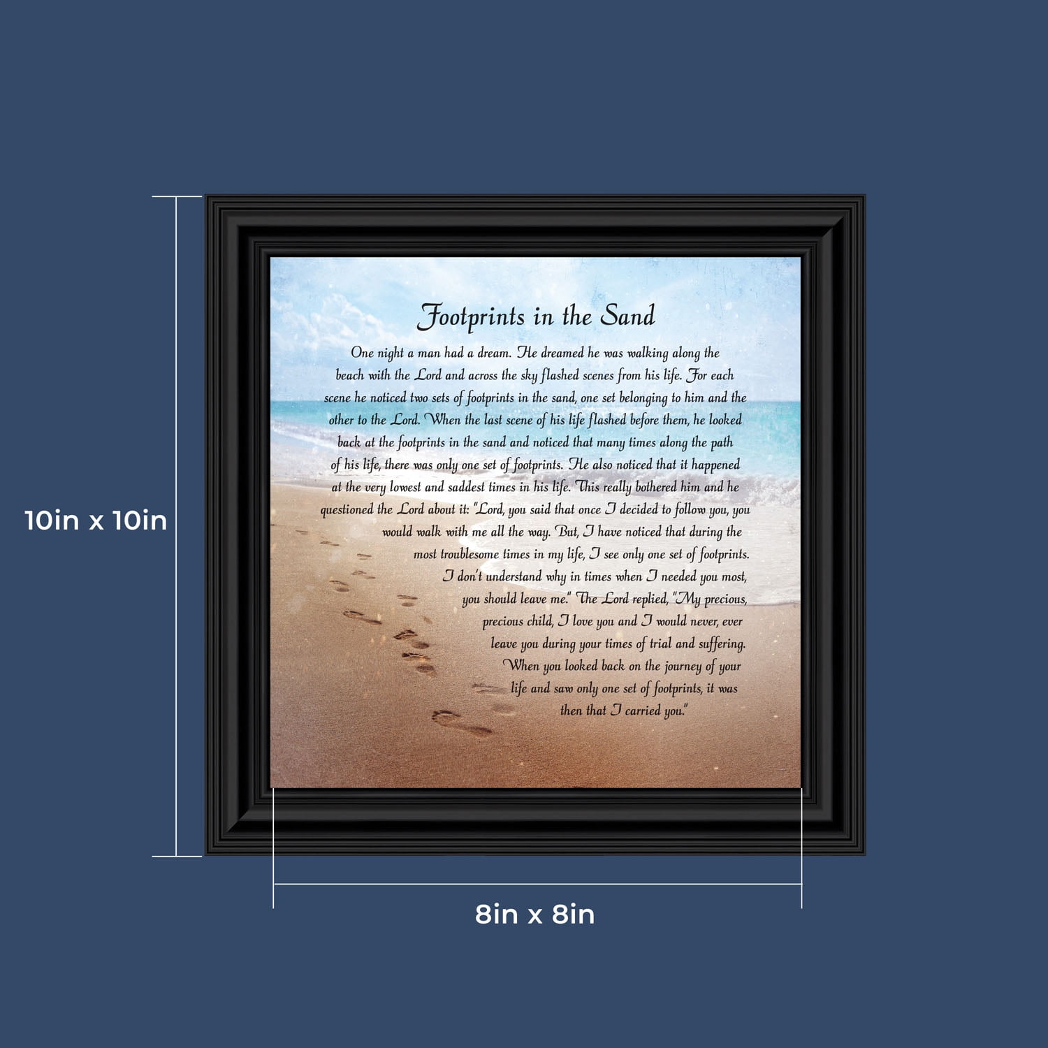 Footprints In The Sand Prayer Words