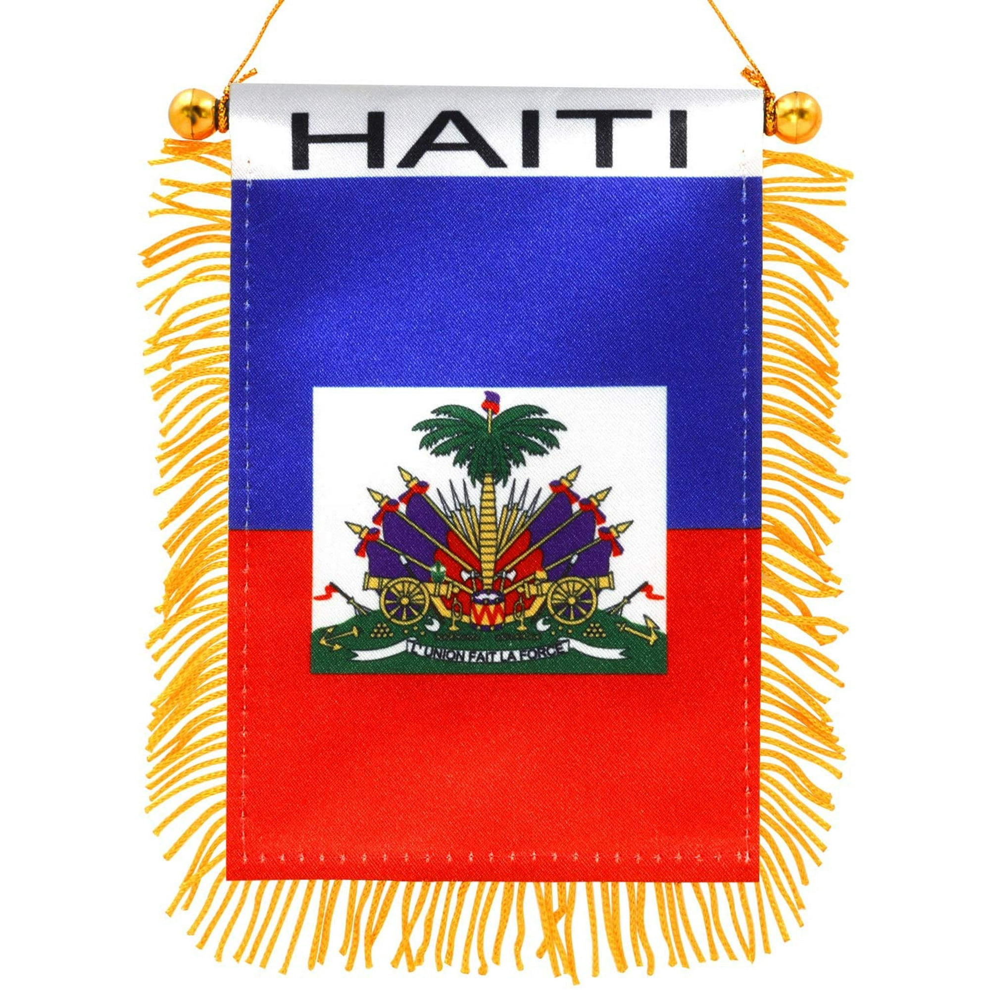 Click here for Anley 4 X 6 Inch Haiti Fringy Window Hanging Flag... prices
