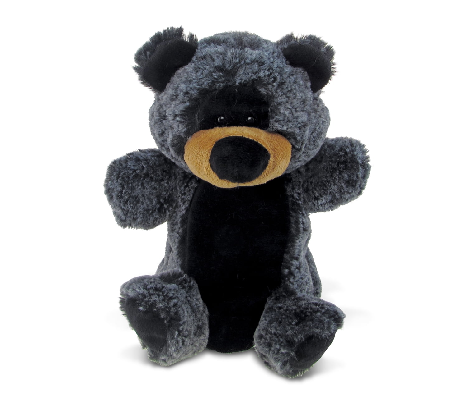 DolliBu Black Bear Plush Hand Puppet for Kids for Puppet Show - Walmart.com