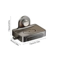 Suction Cup Soap Holder with Drip Tray Wall Mounted Bathroom Soap Dish ...