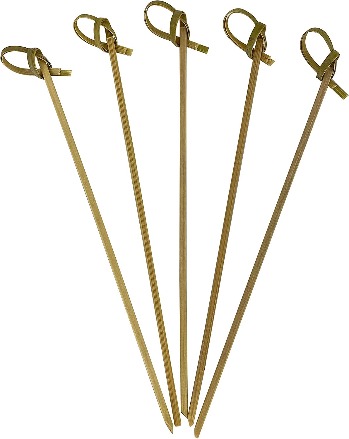 Bamboo Wood Flower Knot Picks, Skewers, 6.0 Inches, Perfect for ...