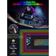 RGB Gaming Mouse Pad with Fast Wireless Charger, LED Extended Desk Mat ...