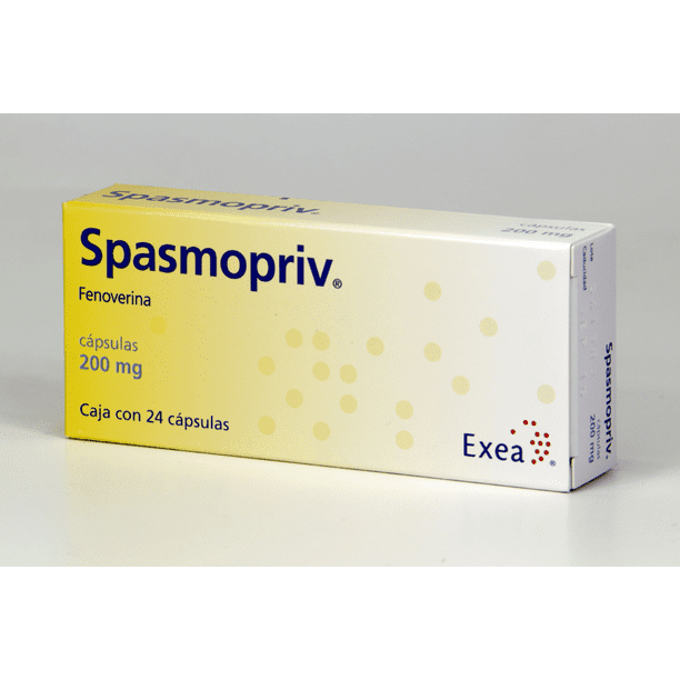 Spasmopriv 200 mg, 24 cápsulas | Walmart en línea