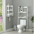 Spirich 3 Tier Wall Mounted Bathroom Storage Shelf With Towel Hooks