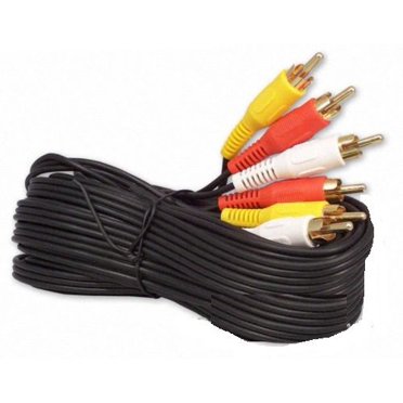 sIMYOUNG Premium 3 RCA to 3 RCA Male To Male Composite Audio Video AV ...