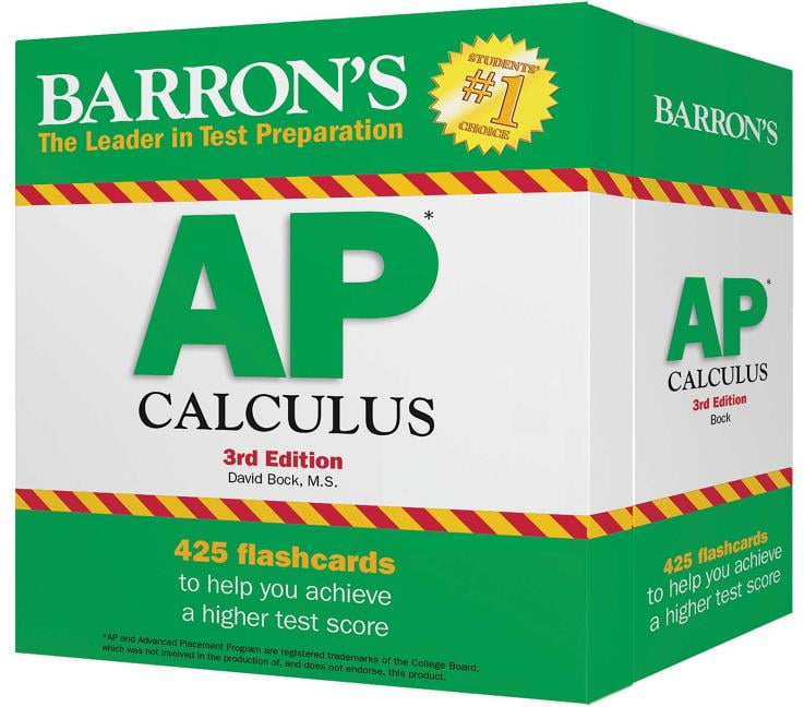 Barron's Test Prep: AP Calculus Flash Cards (Cards) - Walmart.com