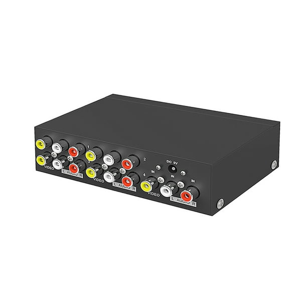 1 In 4 Out Composite Video Audio Splitter - Walmart.com