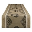 Jozie B Jute Table Runner, Decorative Beige and Black, 72 x 12 in ...