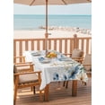 Blue Spring Floral Table Cloth Rectangle Outdoor Tablecloth, Weeping ...