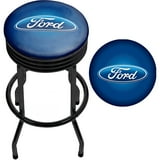 Ford Black Ribbed Bar Stool, Ford Oval - Walmart.com