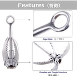 GoXteam Grappling Hook, 4-Claw Folding Stainless Steel Grapple Hooks ...