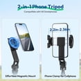 Ulanzi TT88 Magnetic Tripod 57" Extendable Selfie Stick With Remote,2 ...