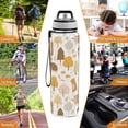 1000ML Transparent Sports Water Bottle with Handle & Straw Portable ...