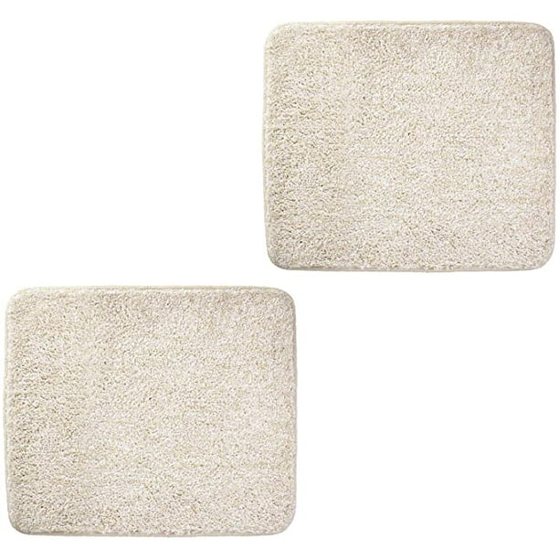 Mdesign Soft Microfiber Polyester Non Slip Small Rectangular Spa Mat