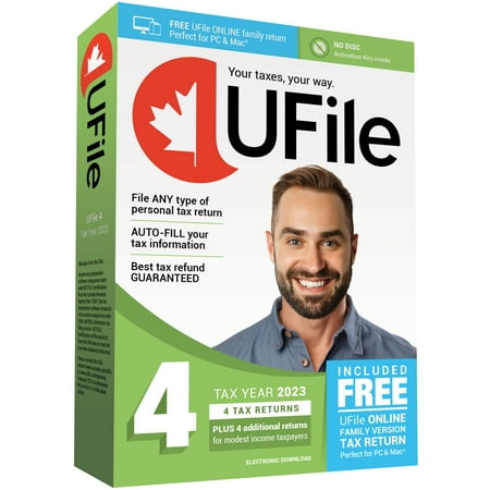 Dr. Tax UFile 4 for Tax Year 2023, UFile 4 tax returns - Walmart.ca