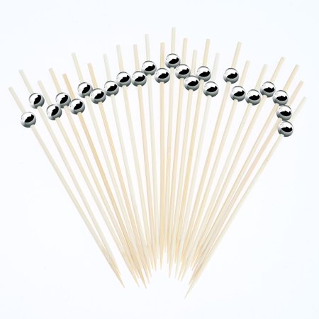 Disposable bamboo fruit skewers, burger cocktail skewers, bamboo ...