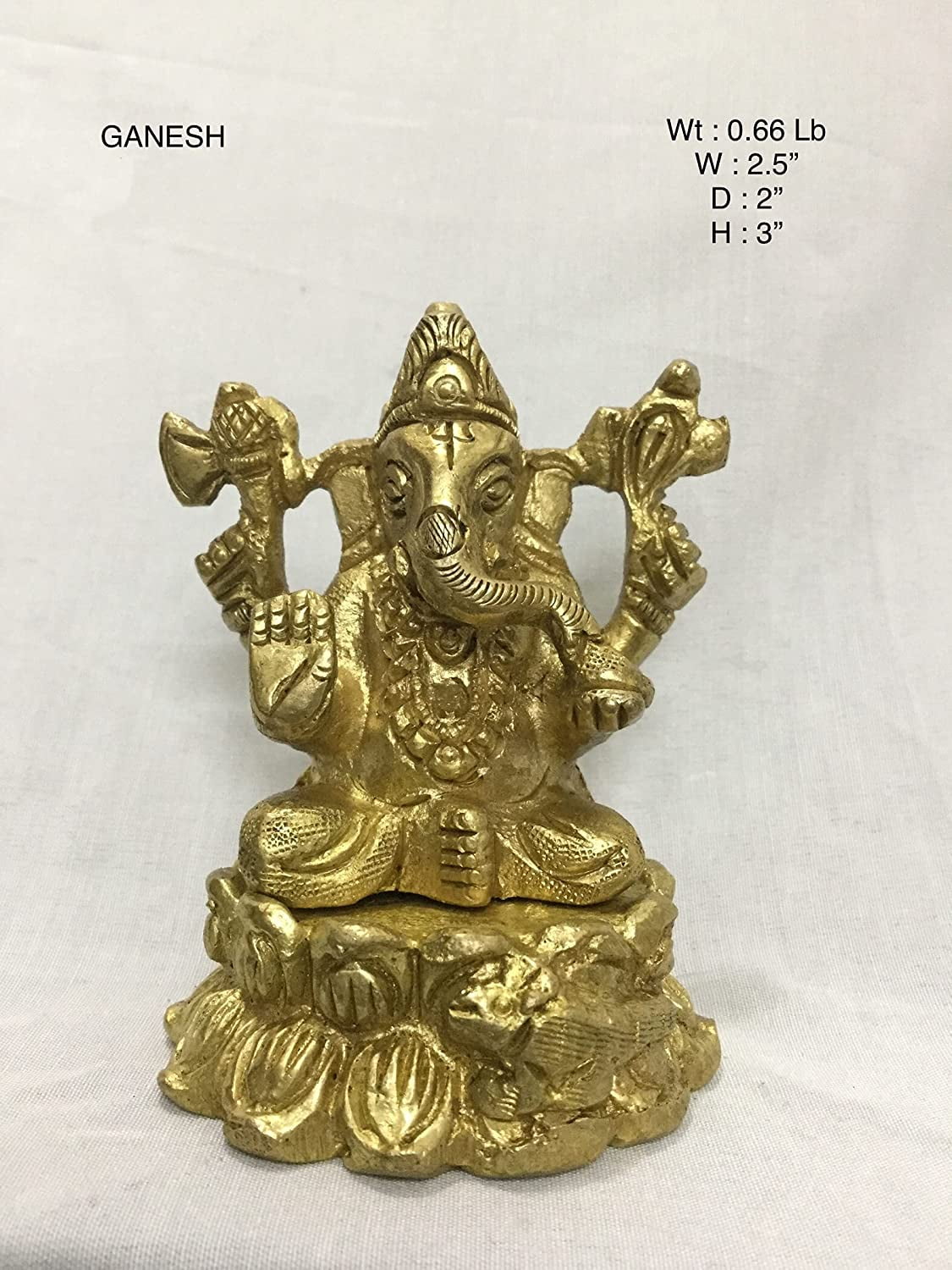 Lord Ganesha Statue Ganpati Small Figurine Ganesha Brass Sculpture ...