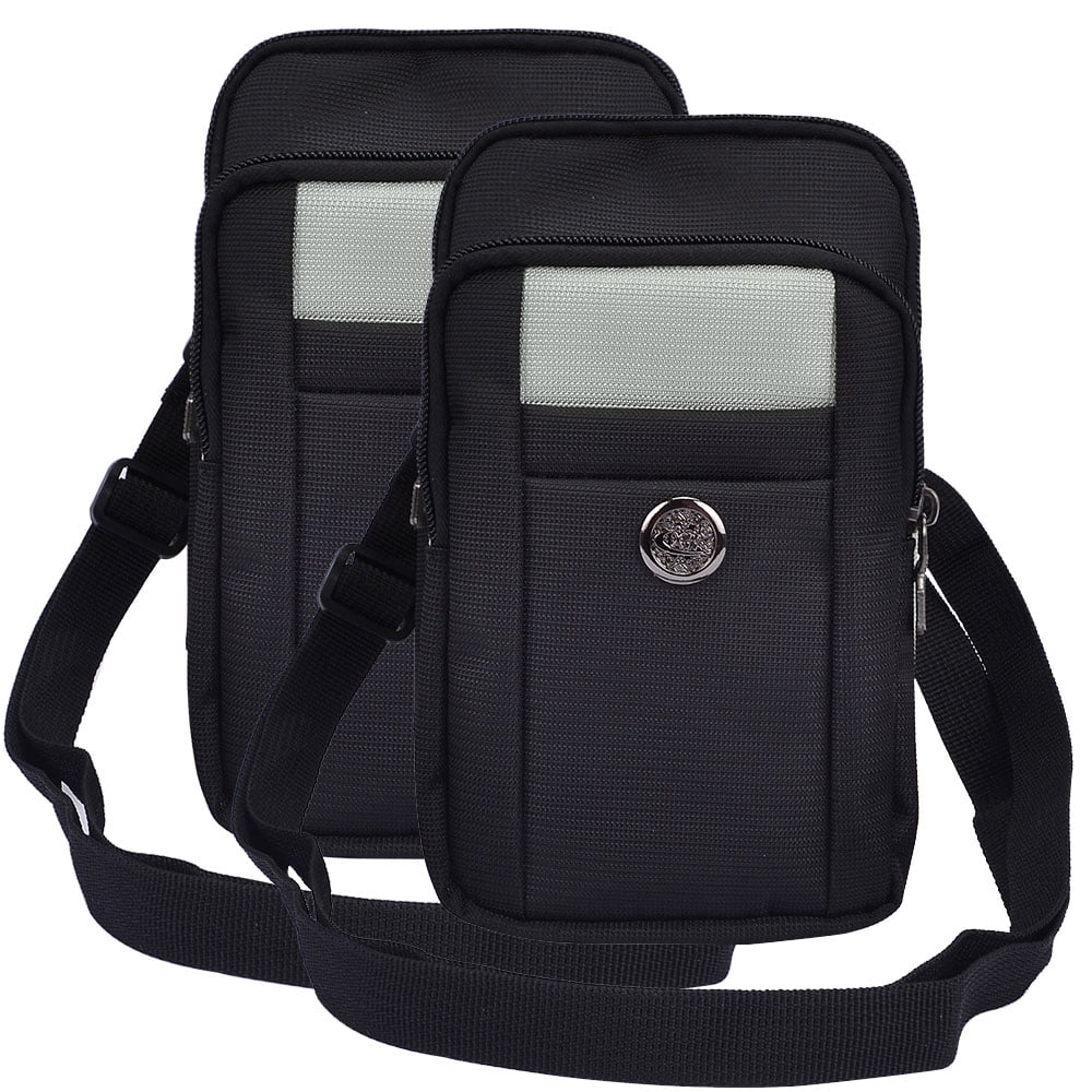 BUNDLE (2 pcs): Sports Travel Carrying Pouch (Gray) with Detachable ...