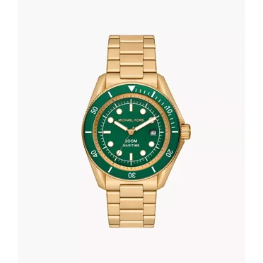 Michael Kors Men's Dylan Black Rubber Chronograph Watch MK8184 ...