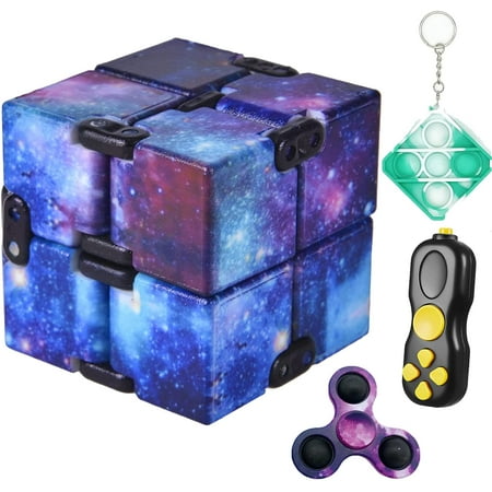 Infinity Cube Fidget Pad Toy Mini Pop Bubble Fidget Toy Pack Anxiety ...