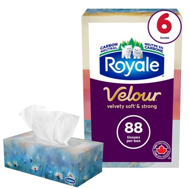 Royale Original, 2 Ply Facial Tissue, 18 Flat Boxes, 126 Tissues per ...