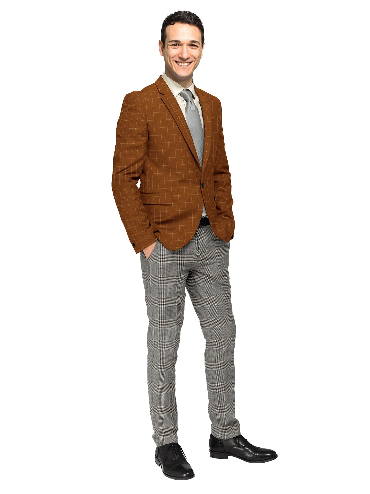 Elina fashion Men's Blazer Cotton Jacket Printed Formal Office Suit ...