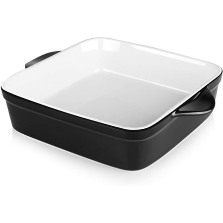 8x8 inch Square Porcelain Baking Dish with Double Handles - Non-Stick ...
