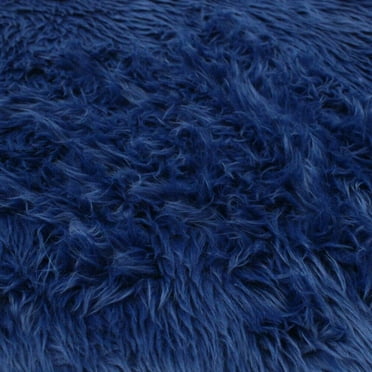 Mongolian Faux Fur Royal Blue Fabric - Walmart.com