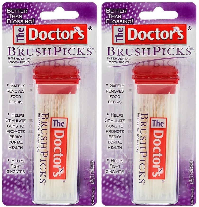The Doctors Brush Picks To Remove Plaque And Food Particles - 120 Ea, 2 ...