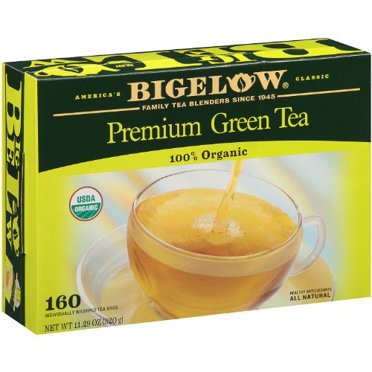 Bigelow Premium 100-Percent Organic Green Tea 150-Count Box ...