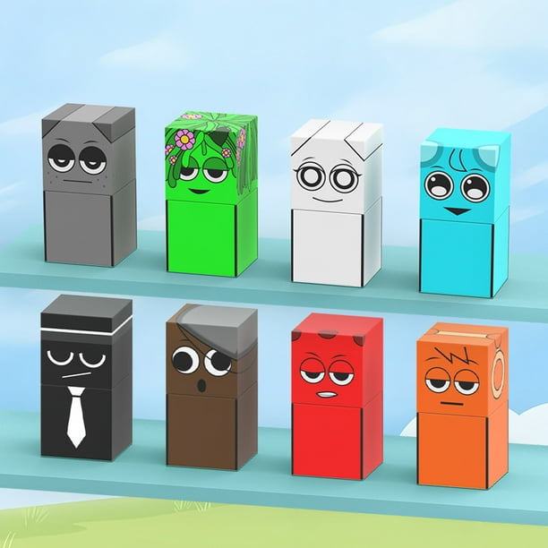 MOC Incredibox Sprunki bloques magnéticos juego de música 8 figuras ...