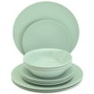 Tabletops Gallery 12 Piece Light Green Melamine Plate Set, Durable ...