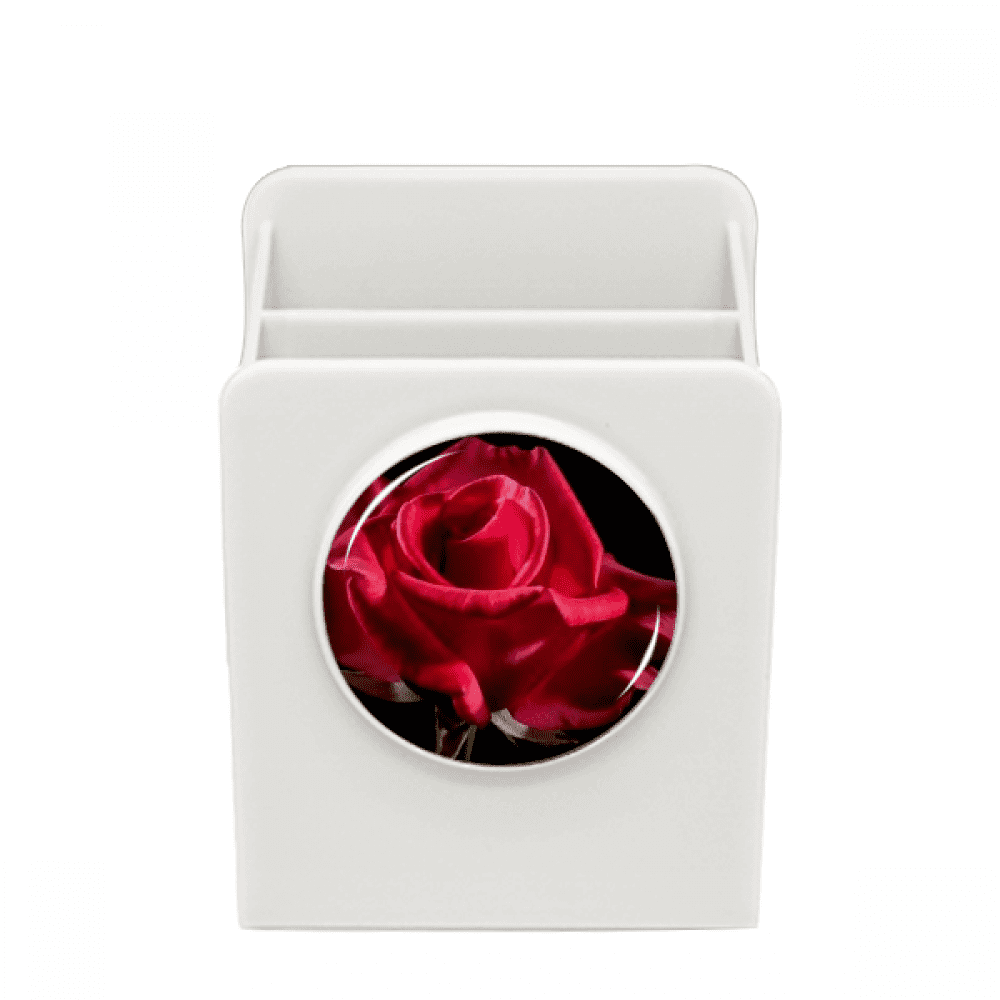 Dark Red Roses Flowers Art Deco Fashion Desk Pencil Holder Cup Pen ...
