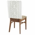 Boho Sage Green Geometric Chair Back Covers, Vintage Southwestern ...