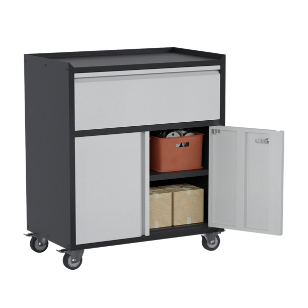 SUPEER Metal Tool Chest with Wheels, Rolling Storage Garage Cabinet ...