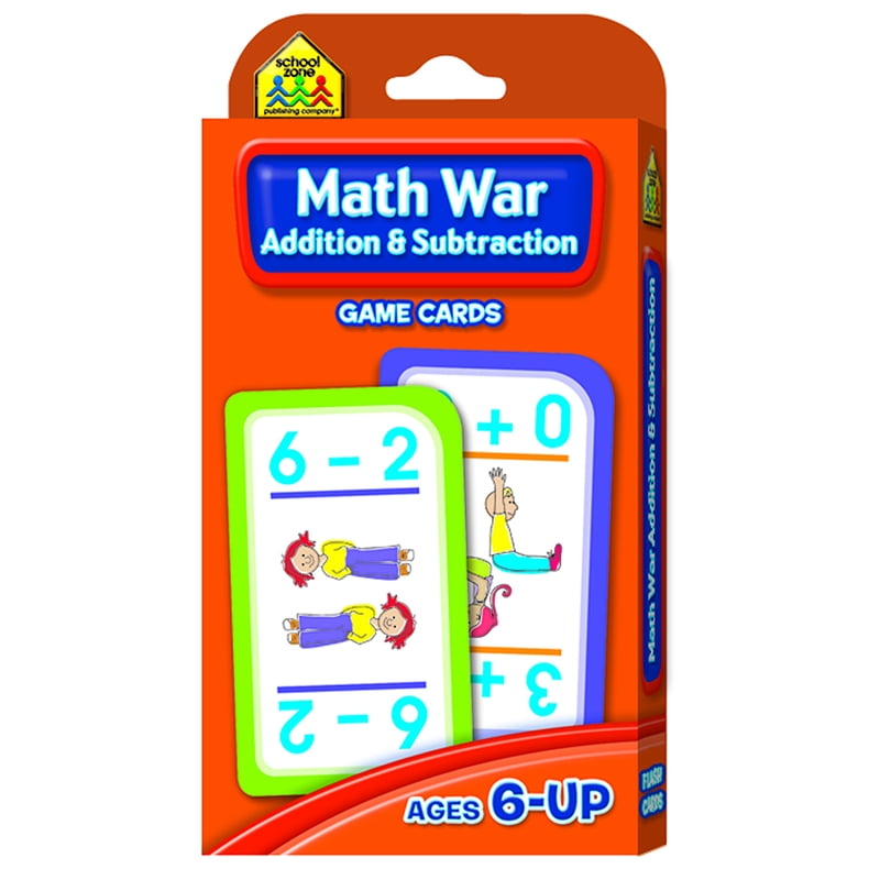 (6 Ea) Math War Addition & Subtract Game Cards - Walmart.com