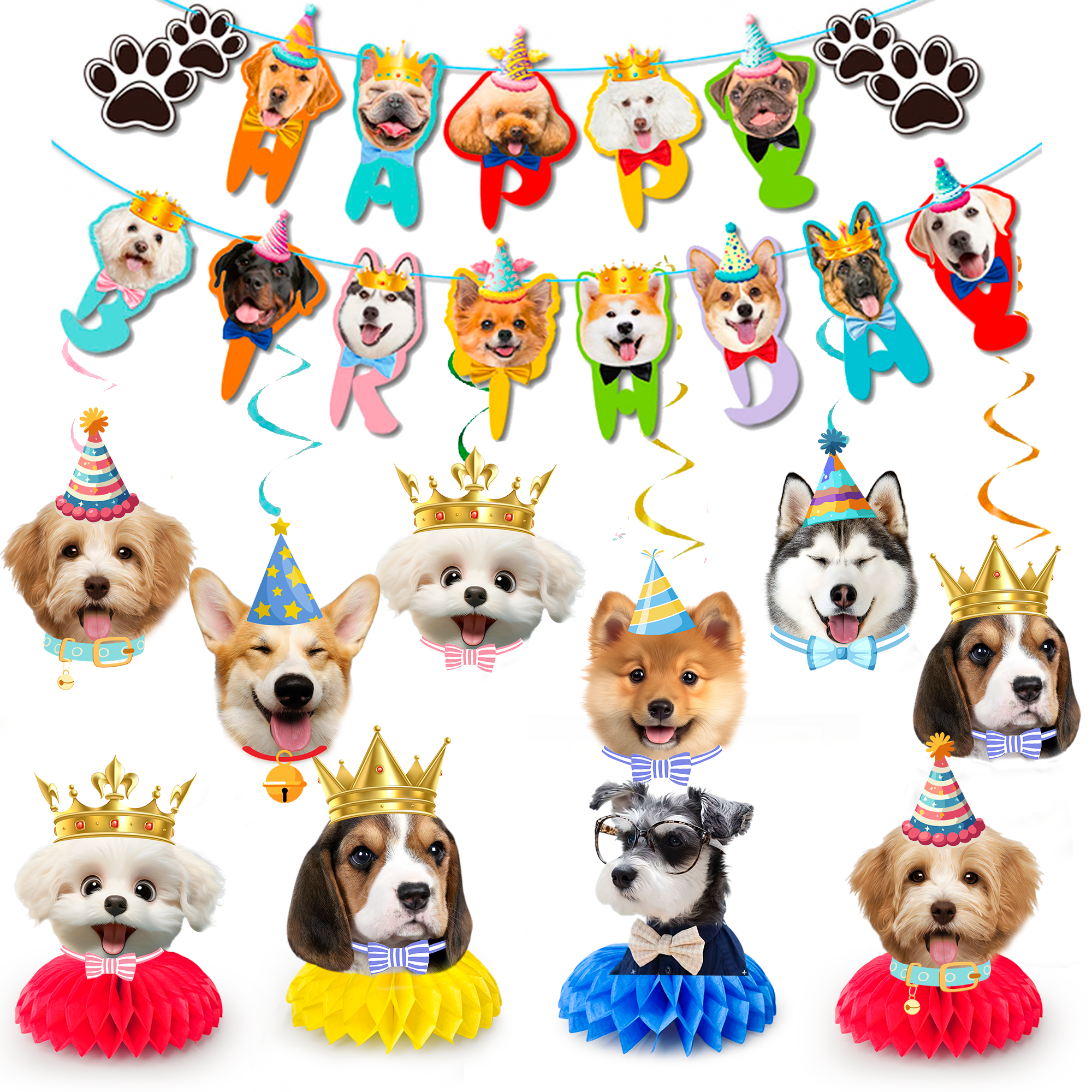 Click here for Elifjoydeco Dog Birthday Decorations  Dog Birthday... prices