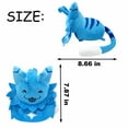 Gnarpy Plush, 8.6" Blue Regretavator Gnarpy Alien Cat Plush Toys Give ...