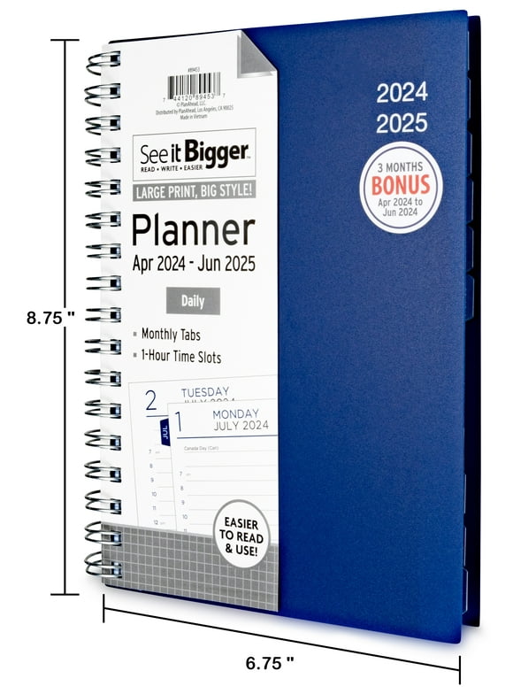 See it Bigger Planners in Calendars and Planners - Walmart.com