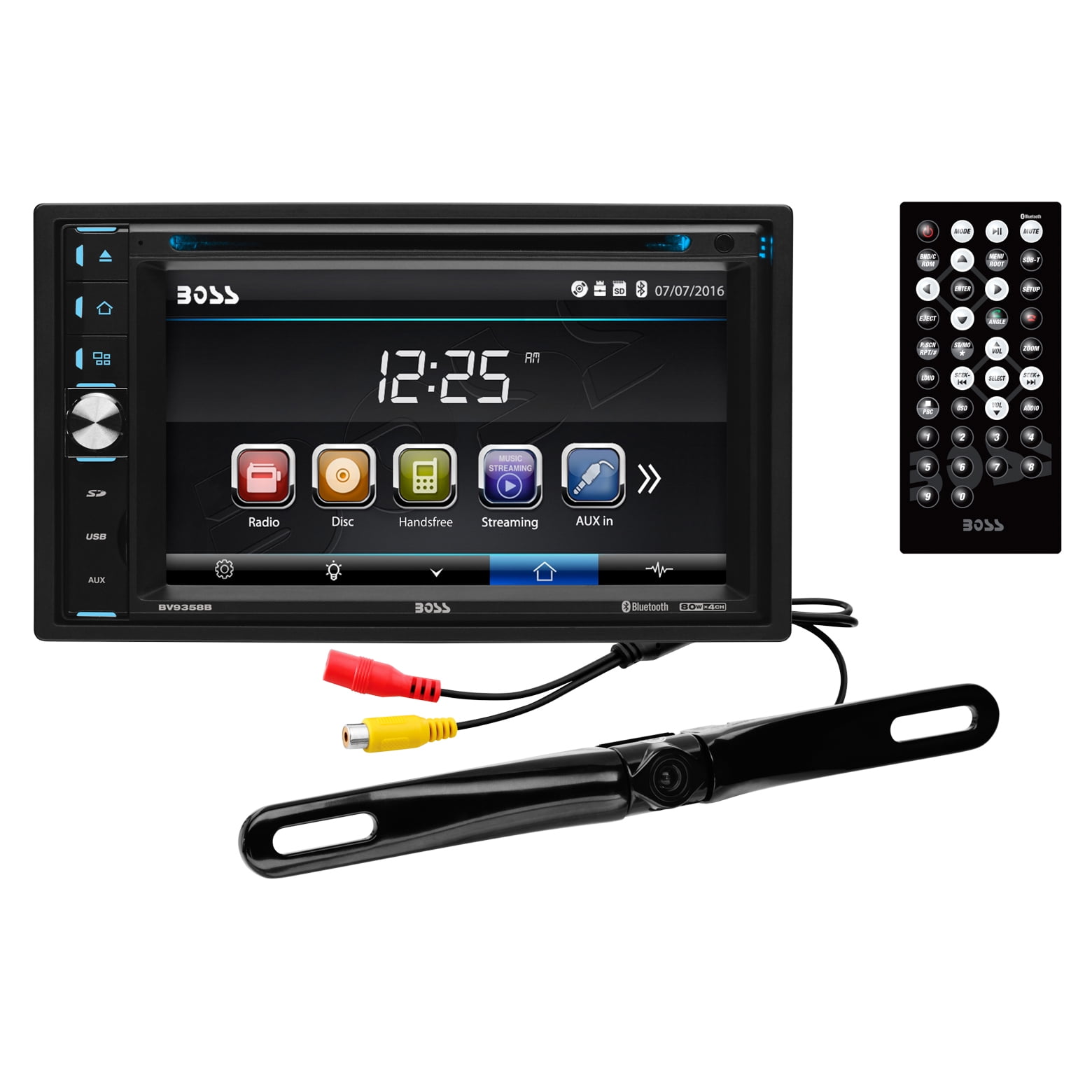 Boss Audio BVB9358RC Double-DIN 6.2″ Touchscreen DVD Player, Bluetooth ...