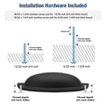 10 Pack Cup Pulls 3-3/4" (96mm) Hole Center - Matte Black Zinc Alloy ...