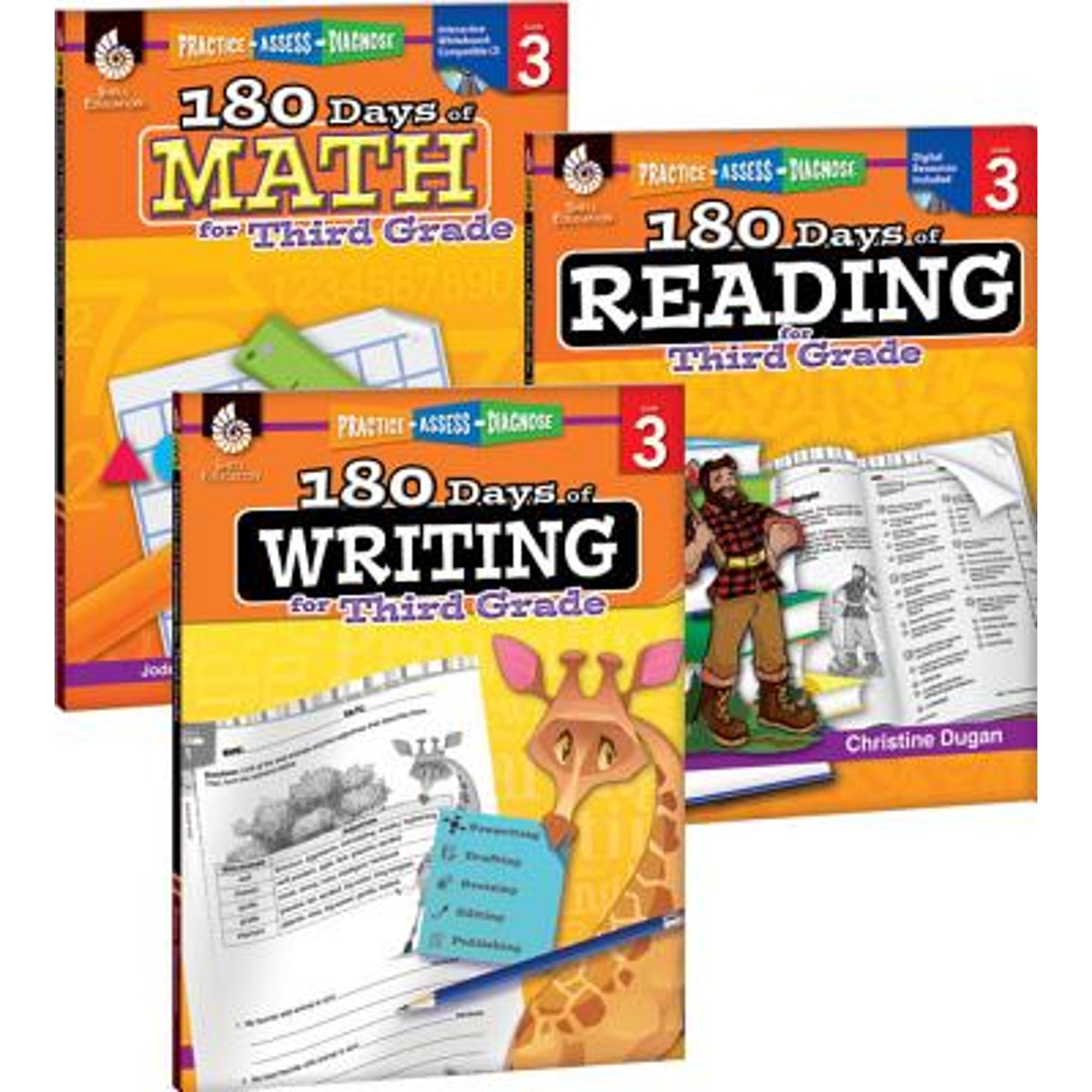 180 Days of Practice: 180 Days of Reading, Writing and Math for Third ...
