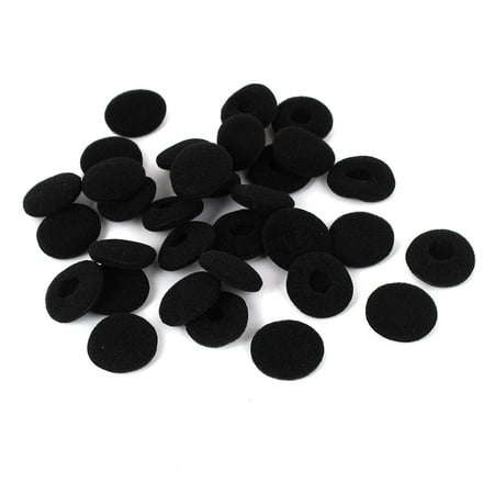 Headphone Earphone Soft Sponge Foam Ear Pad Caps Earpad Cover Black ...