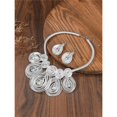 Boho Statement Aluminum Wire Necklace Set For Women Tribal Fashion ...