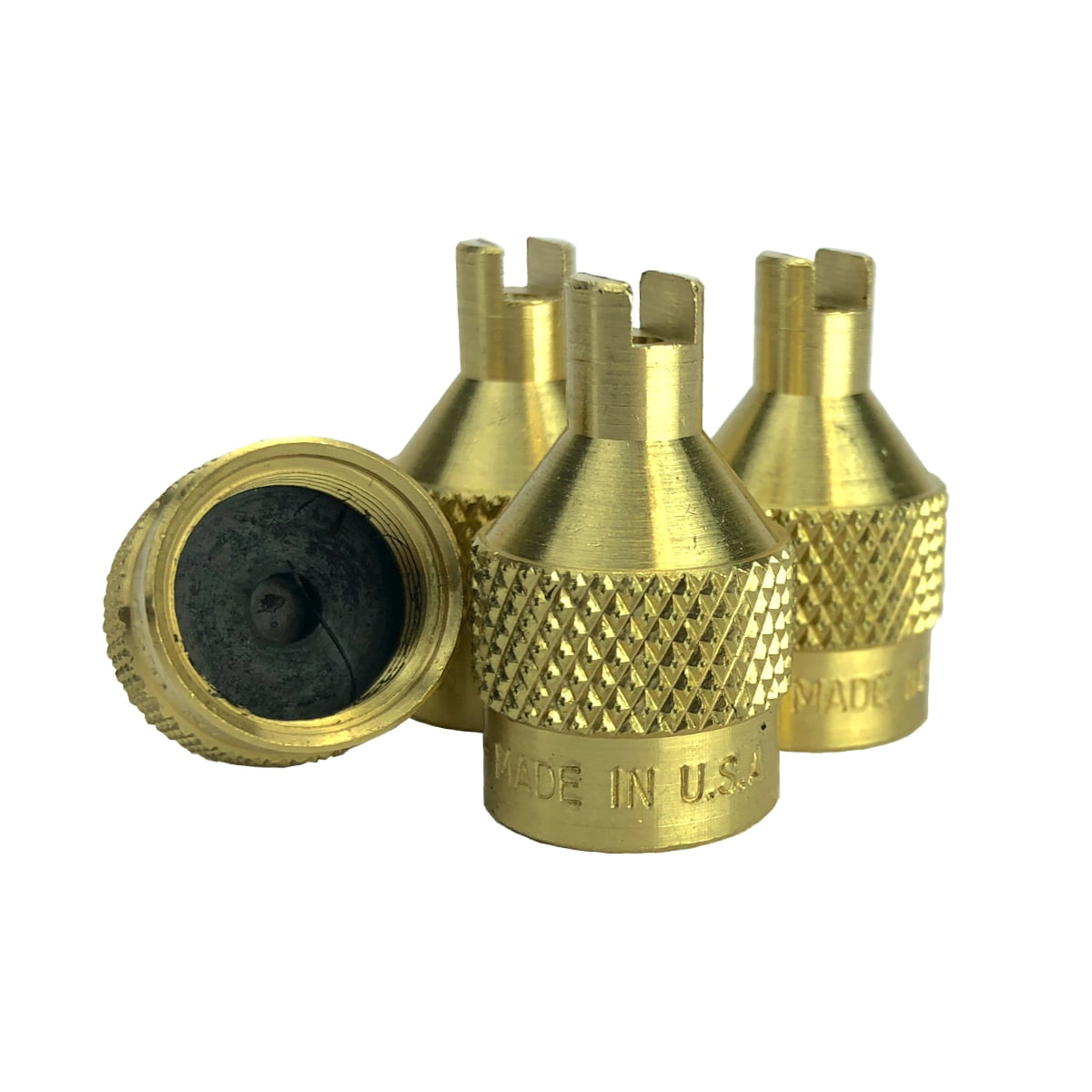 Four Haltec A-148 Large Bore Screw Driver Valve Caps - fit .482-26 ...