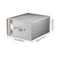 Large Stackable Storage Bin with Clear Window and Handle Extra Large ...