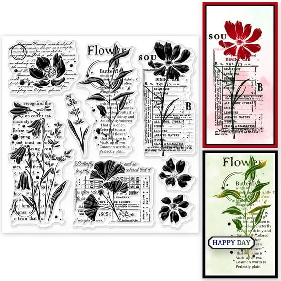 PVC Stamps for DIY Scrapbooking Photo Album Decorative Cards Making ...